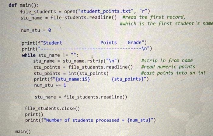 Solved student_points.txt The contents of this file are as | Chegg.com