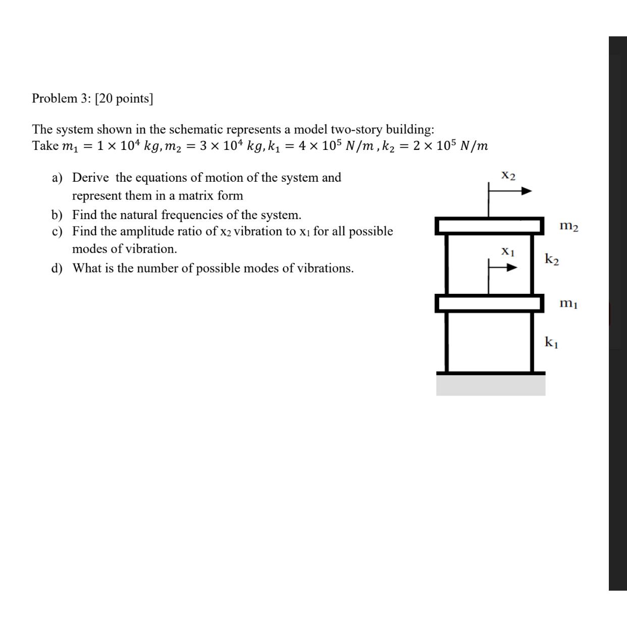 Problem 3: [20 ﻿points]The system shown in the | Chegg.com