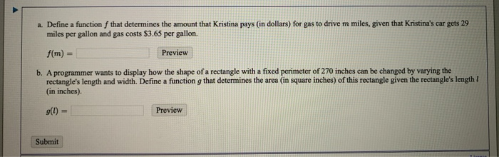 Solved a. Define a function f that determines the amount | Chegg.com