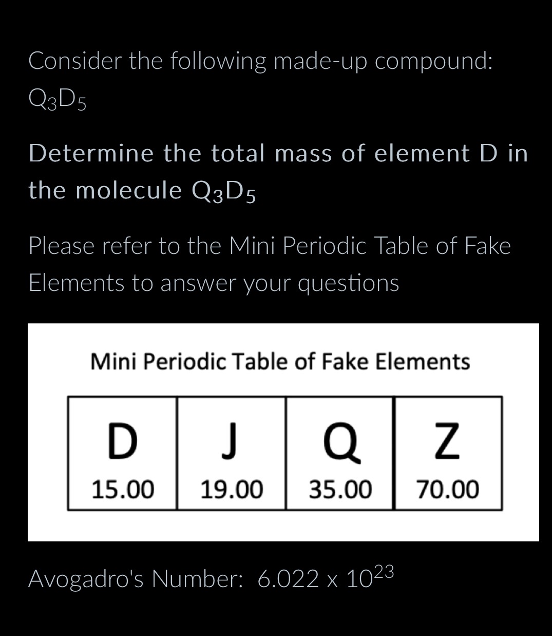Solved Consider the following made-up compound: | Chegg.com