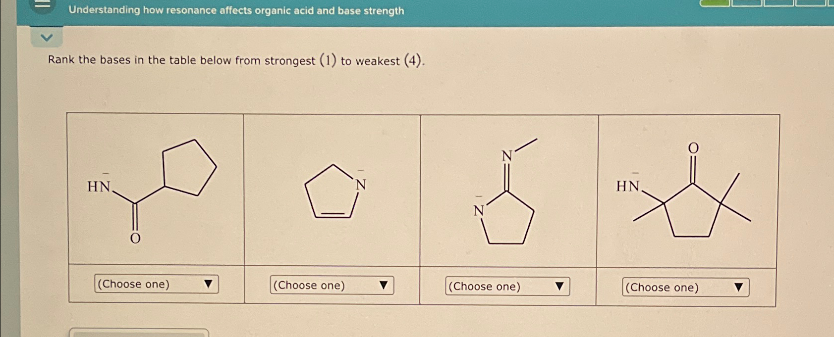 Solved Understanding how resonance affects organic acid and | Chegg.com