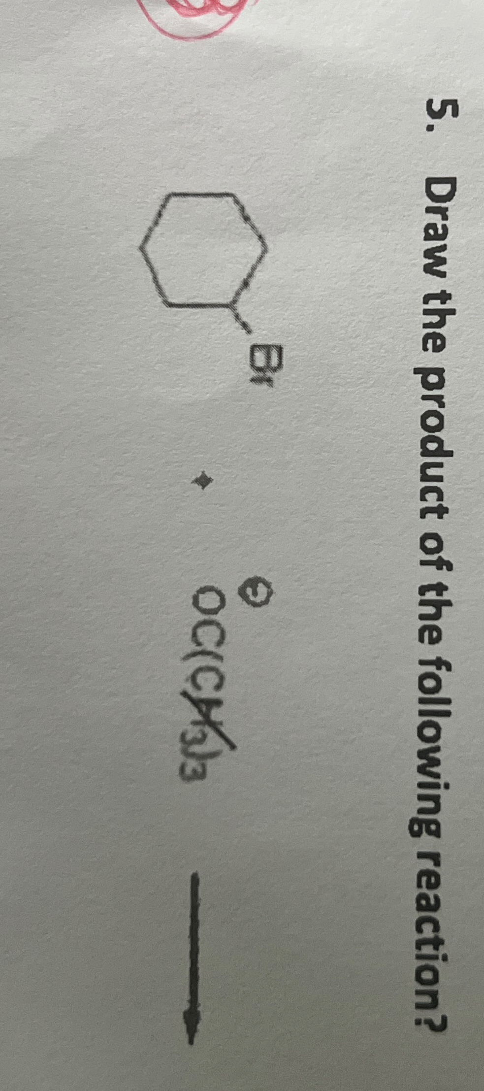 Solved Draw the product of the following reaction? | Chegg.com