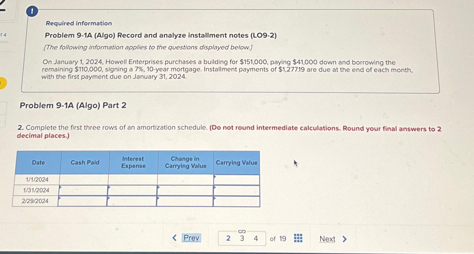 Solved (Required informationProblem 9-1A (Algo) ﻿Record and | Chegg.com