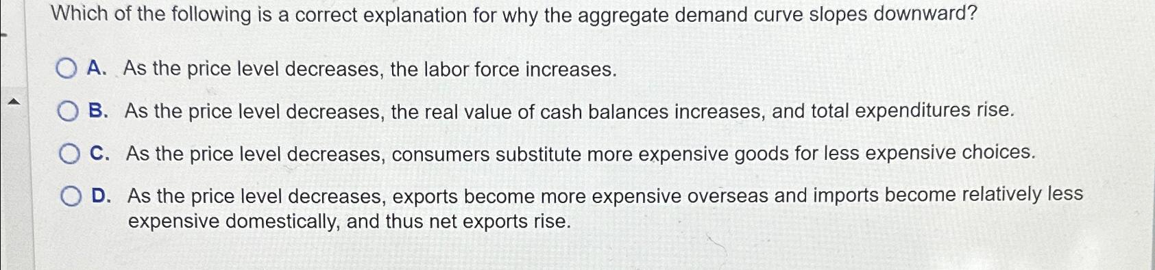 Solved Which of the following is a correct explanation for | Chegg.com