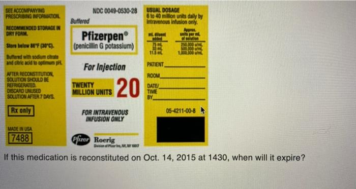 Solved SEE ACCOMPANYING PRESCRIBING INFORMATION RECOMMENDED | Chegg.com