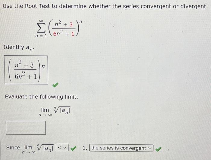 Solved Use the Root Test to determine whether the series | Chegg.com