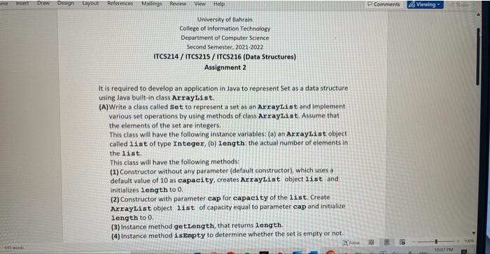 [Solved]: this is java 3 University of Bahrain College