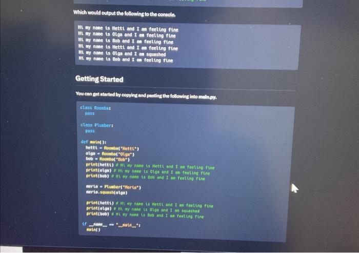 Solved Create a Plumber class and a Roomba class. You might | Chegg.com
