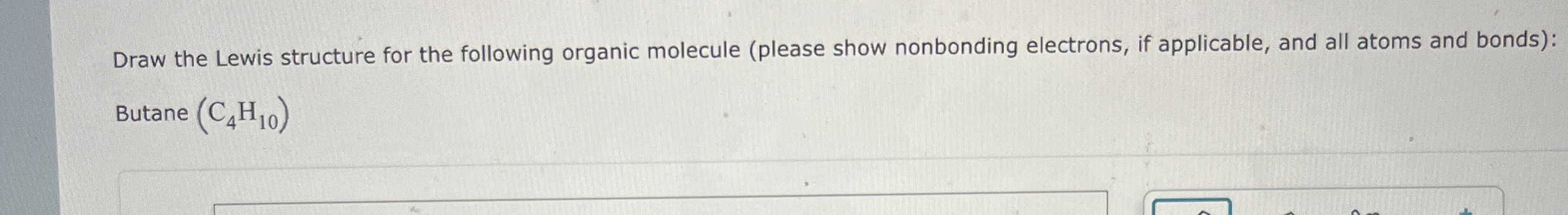 Solved Draw the Lewis structure for the following organic | Chegg.com