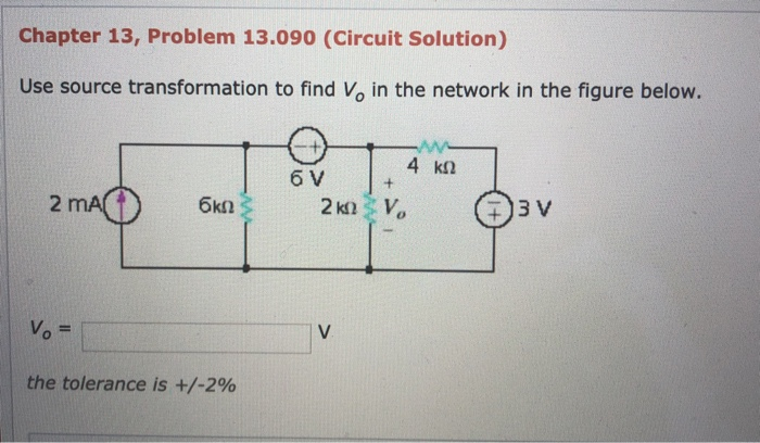 Solved Chapter 13, Problem 13.090 (Circuit Solution) Use | Chegg.com