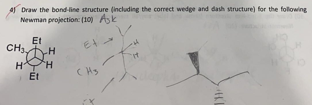 Solved by an EXPERT Draw the bond-line structure (including the correct | Chegg.com