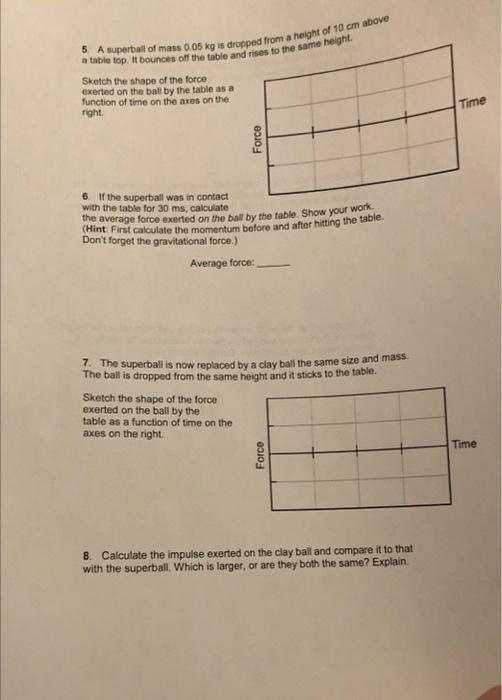 Solved HOMEWORK FOR LAB X: ONE-DIMENSIONAL COLLISIONS | Chegg.com