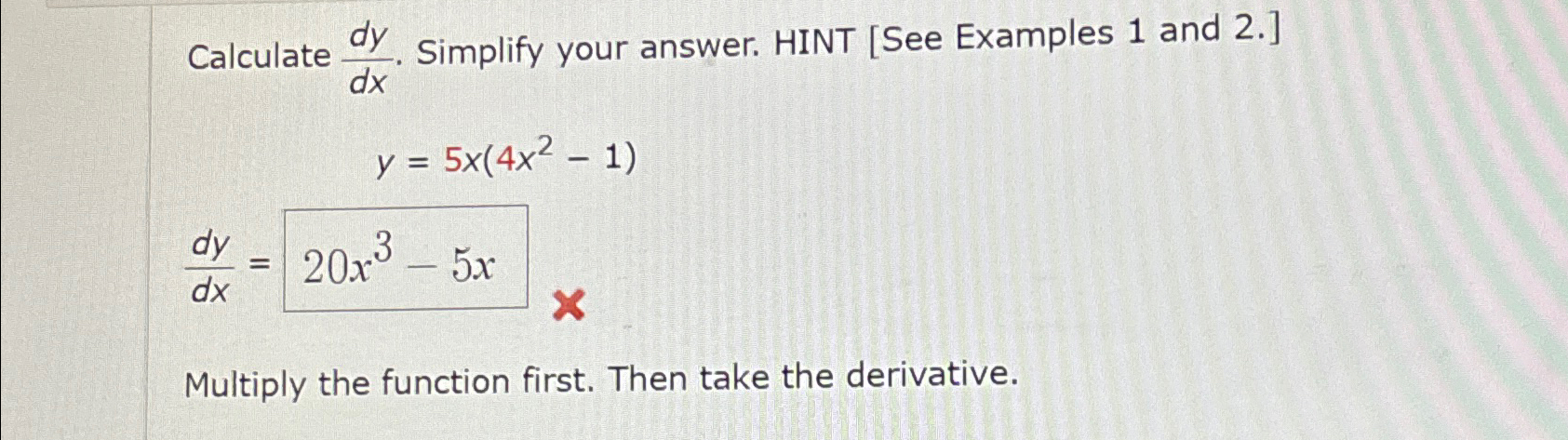 Solved Calculate dydx. ﻿Simplify your answer. HINT [See | Chegg.com