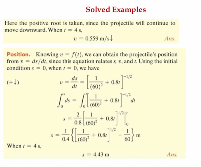 Solved Solved Examples Here the positive root is taken, | Chegg.com