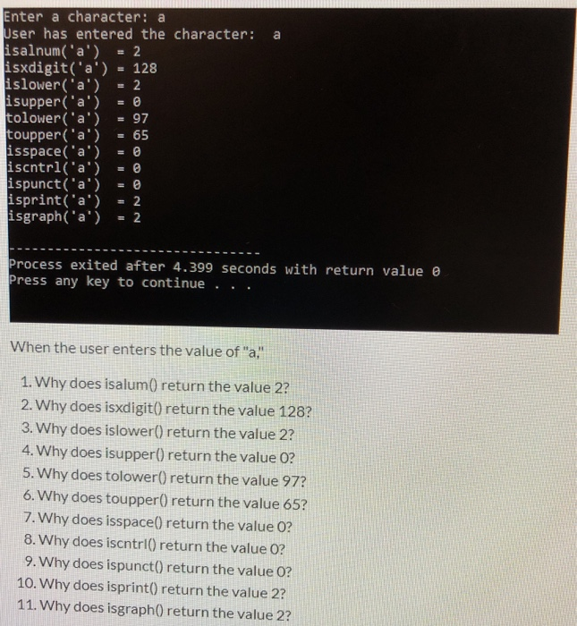 Solved The code here tests a user-entered character and | Chegg.com