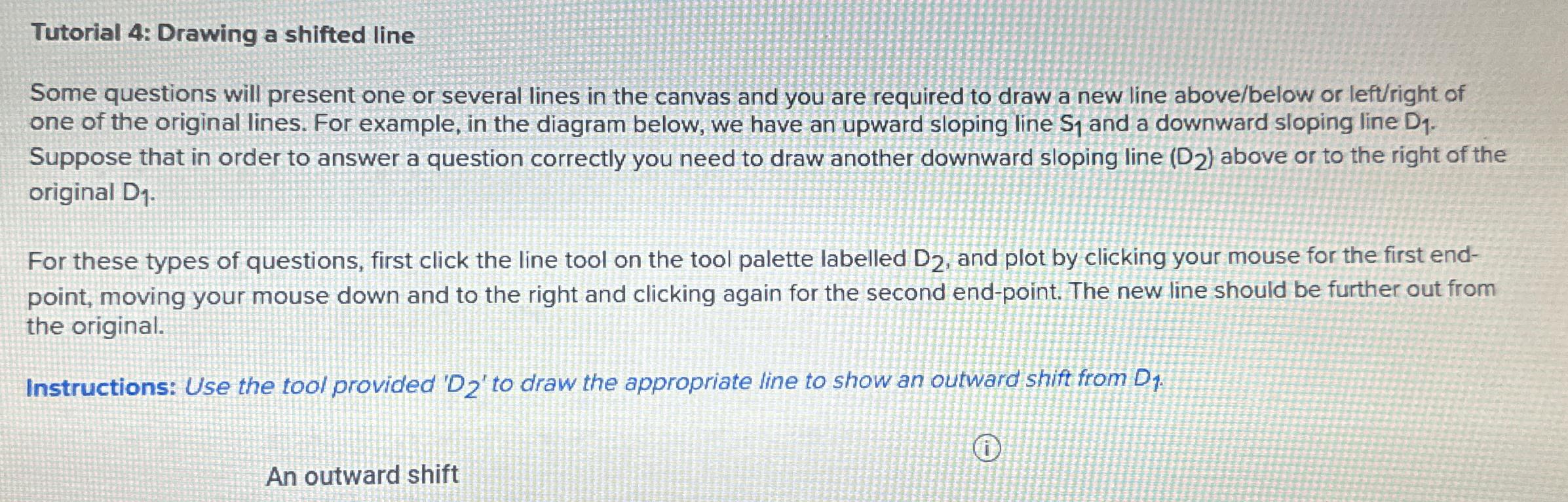 Solved Tutorial 4: Drawing a shifted lineSome questions will | Chegg.com