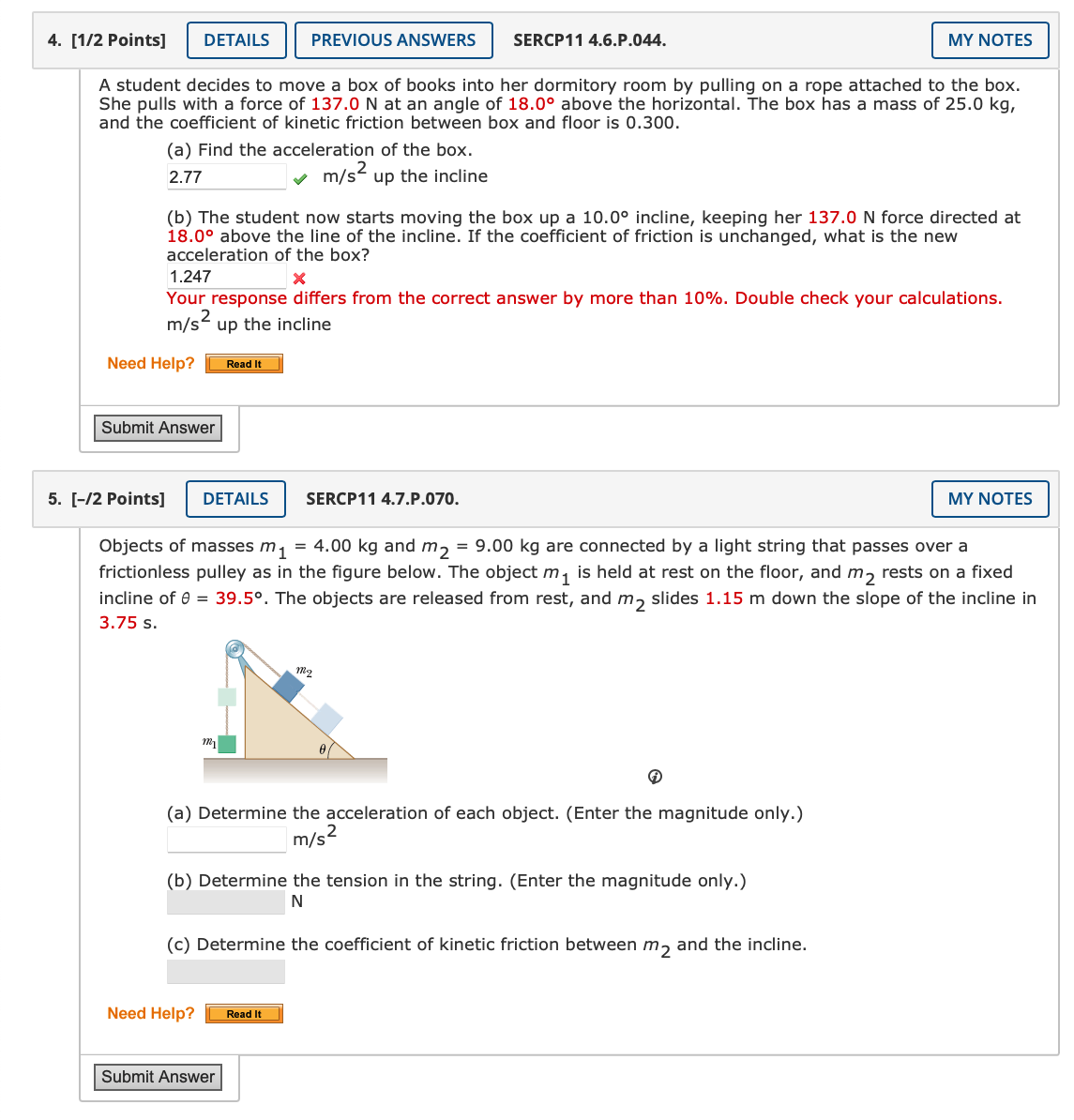 Solved please help solve both problems (no ﻿cursive please) | Chegg.com