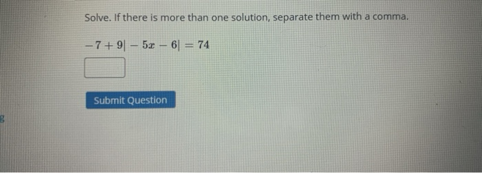 Solved Solve. If there is more than one solution, separate | Chegg.com