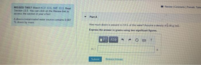 Solved Review Constants Porodic Table MISSED THIS? Watch KCV | Chegg.com