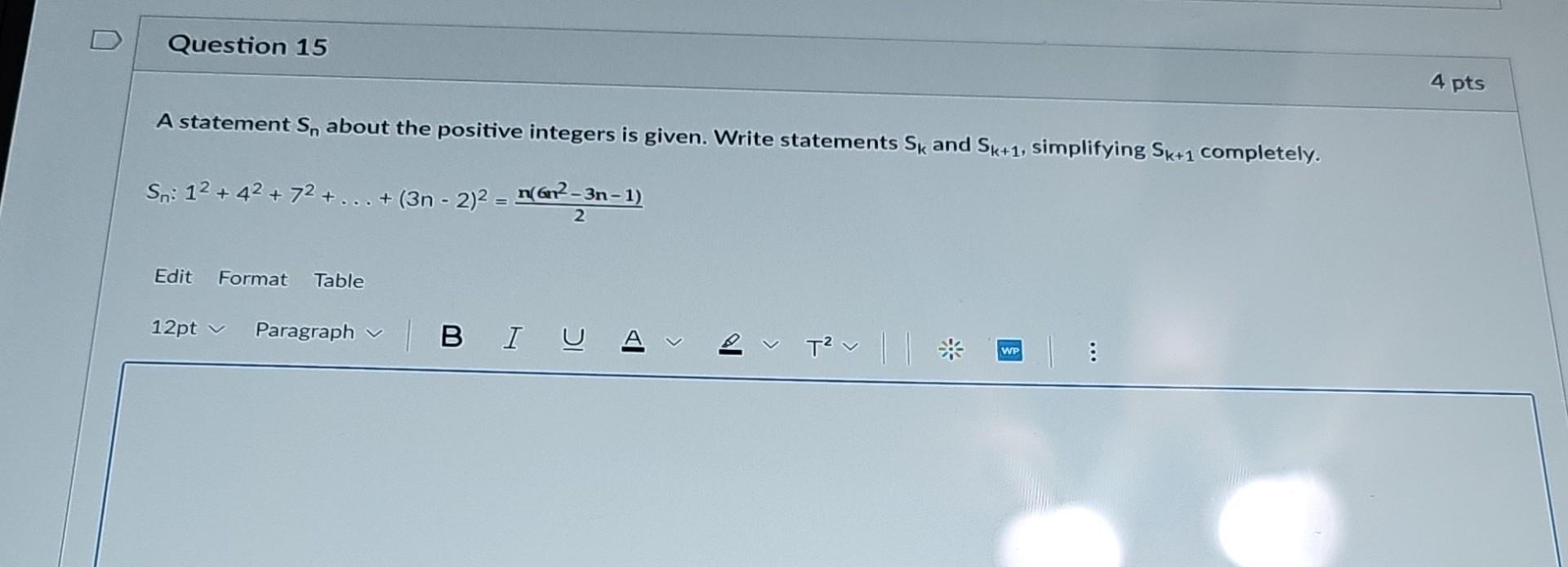 Solved A statement Sn about the positive integers is given. | Chegg.com