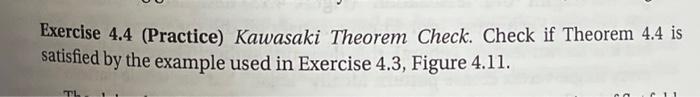 Exercise 4.2 (Practice) Maekawa-Justin Theorem. | Chegg.com