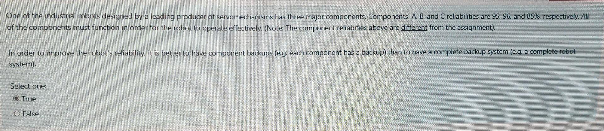 Solved One of the industrial robots designed by a leading | Chegg.com