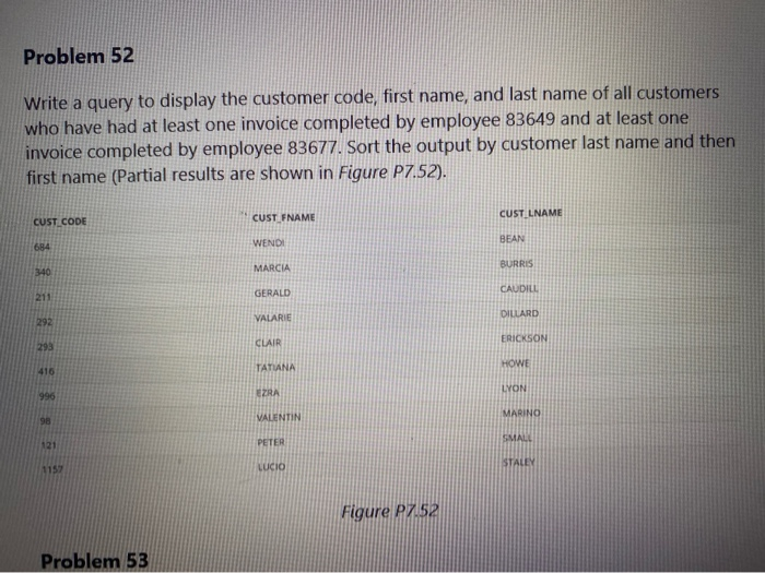 Solved please use database table names as in first picture | Chegg.com