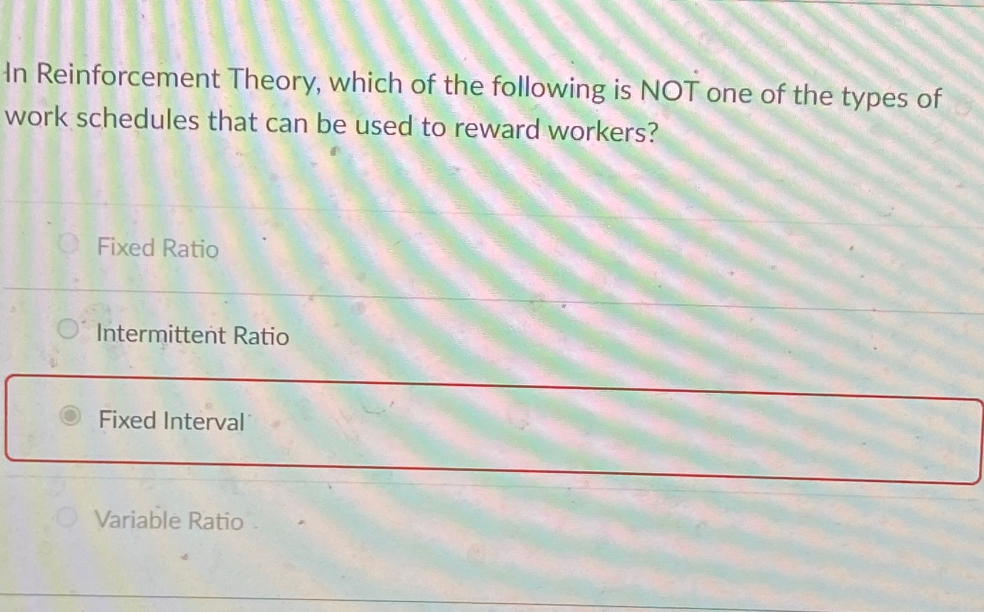 Solved In Reinforcement Theory, which of the following is | Chegg.com