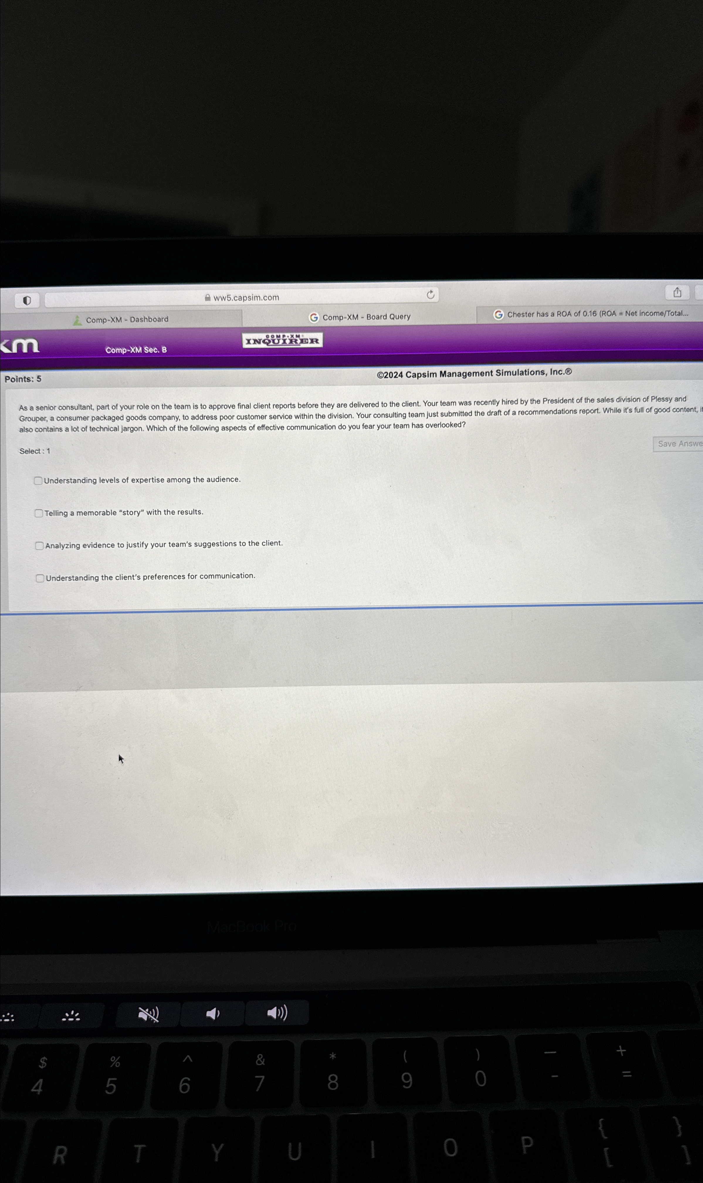 Solved (1)Ww5.capsim.com⇑Comp-XM - ﻿DashboardComp-XM - | Chegg.com