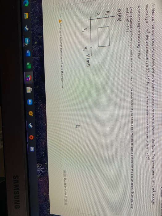Solved POILS AS An ideal gas heat engine has two isochoric | Chegg.com