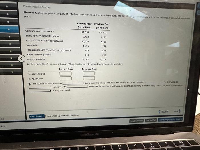 Current Position Analysis years: \begin{tabular}{lcc} | Chegg.com