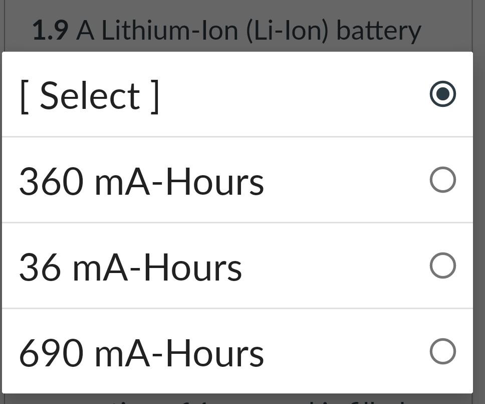 Solved 1.9 A Lithium-lon (Li-lon) battery pack for a | Chegg.com
