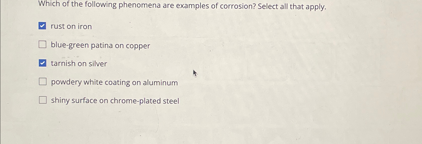 Solved Which of the following phenomena are examples of | Chegg.com