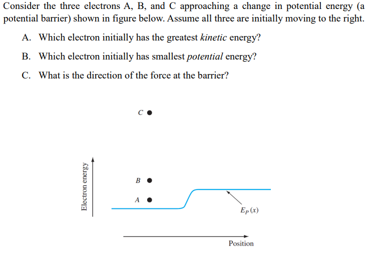 Solved Consider the three electrons A, ﻿B, ﻿and C | Chegg.com