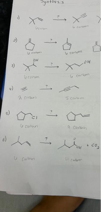 Solved determine the synthesis ans show how product was | Chegg.com