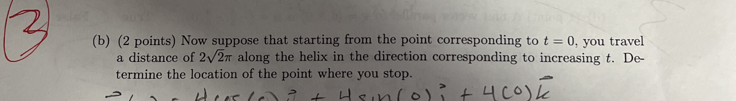 Solved (b) (2 ﻿points) ﻿Now suppose that starting from the | Chegg.com