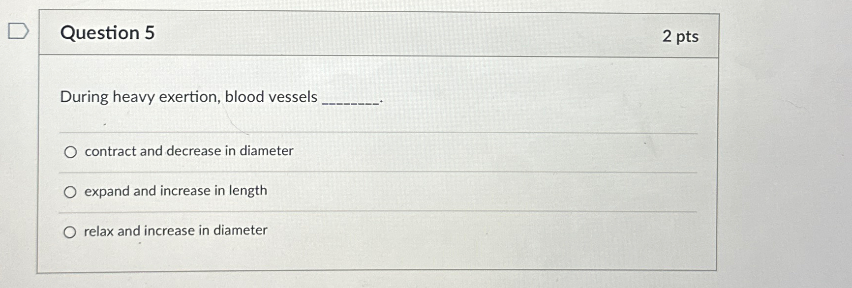 Solved Question 52 ﻿ptsDuring heavy exertion, blood | Chegg.com