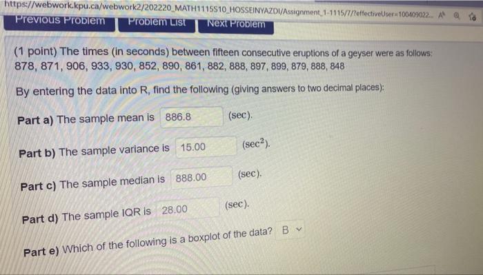 Solved https://webwork.kpu.ca/webwork2/202220_MATH1115S10 | Chegg.com