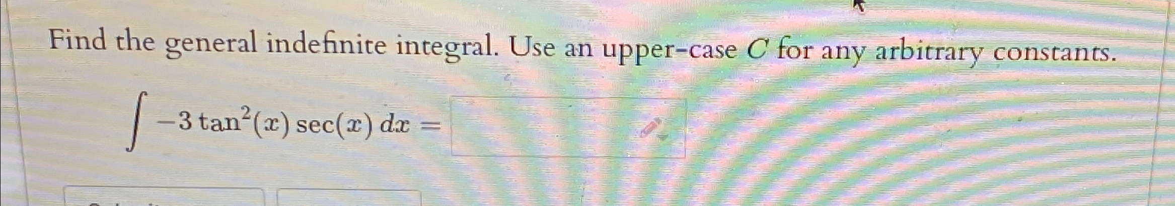 Solved Find the general indefinite integral. Use an | Chegg.com