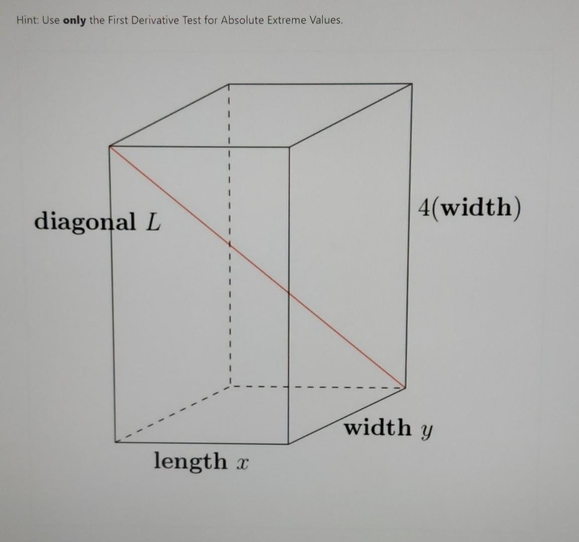 Solved The height of a rectangular box is 4 times its width. | Chegg.com