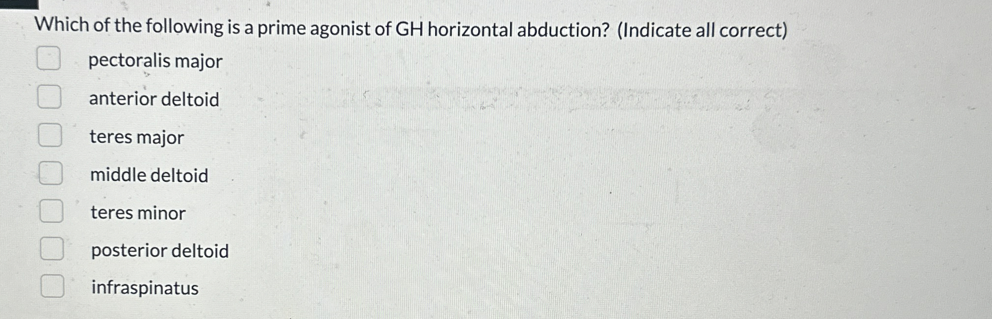 Solved Which of the following is a prime agonist of GH | Chegg.com