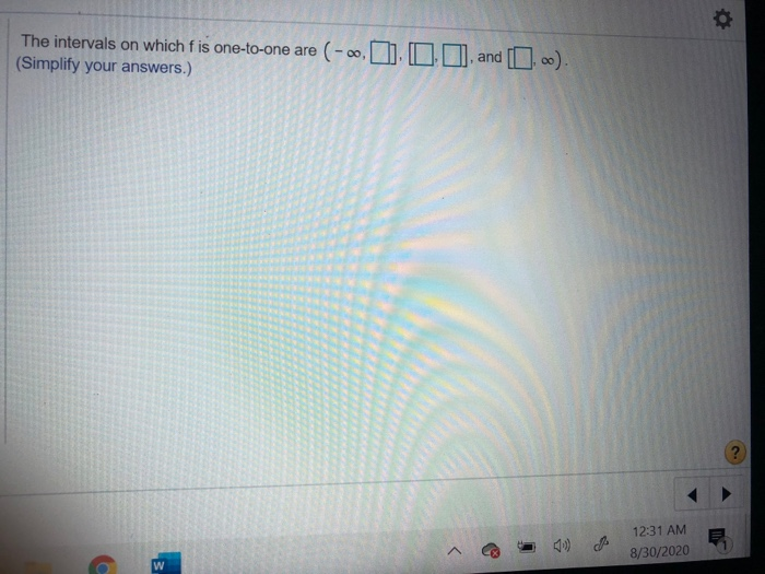 Solved Using the graph off shown below, find three intervals | Chegg.com