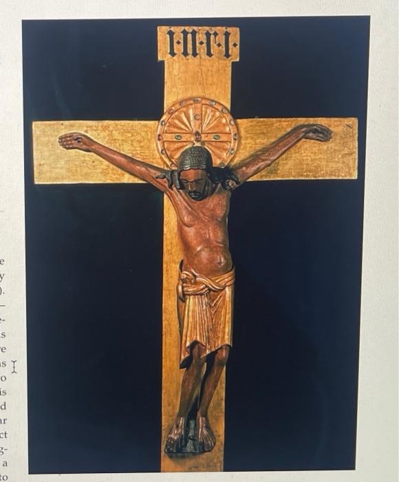 compare the renderings of the crucified Christ on the | Chegg.com