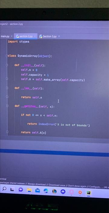 Solved Section 3: Linked Lists (linkedlist.py) In this | Chegg.com