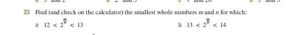 Solved 23 Find (and check on the calculator) the smallest | Chegg.com