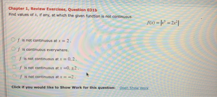 Solved Chapter 1, Review Exercises, Question 031b Find | Chegg.com