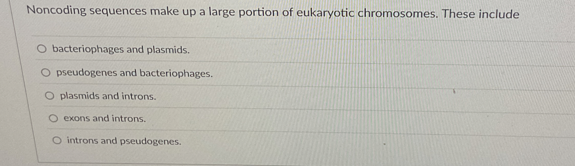 Solved Noncoding sequences make up a large portion of | Chegg.com