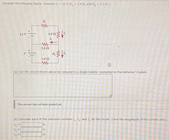 Solved Consider the following figure. (Assume V=10 | Chegg.com