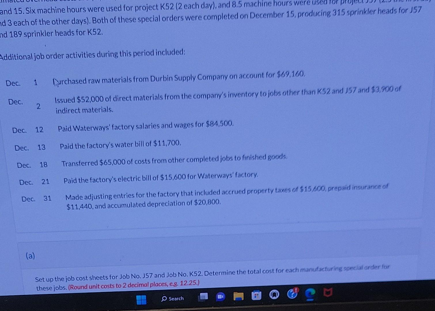 Solved Policies rent Attempt in Progress Waterways has two | Chegg.com