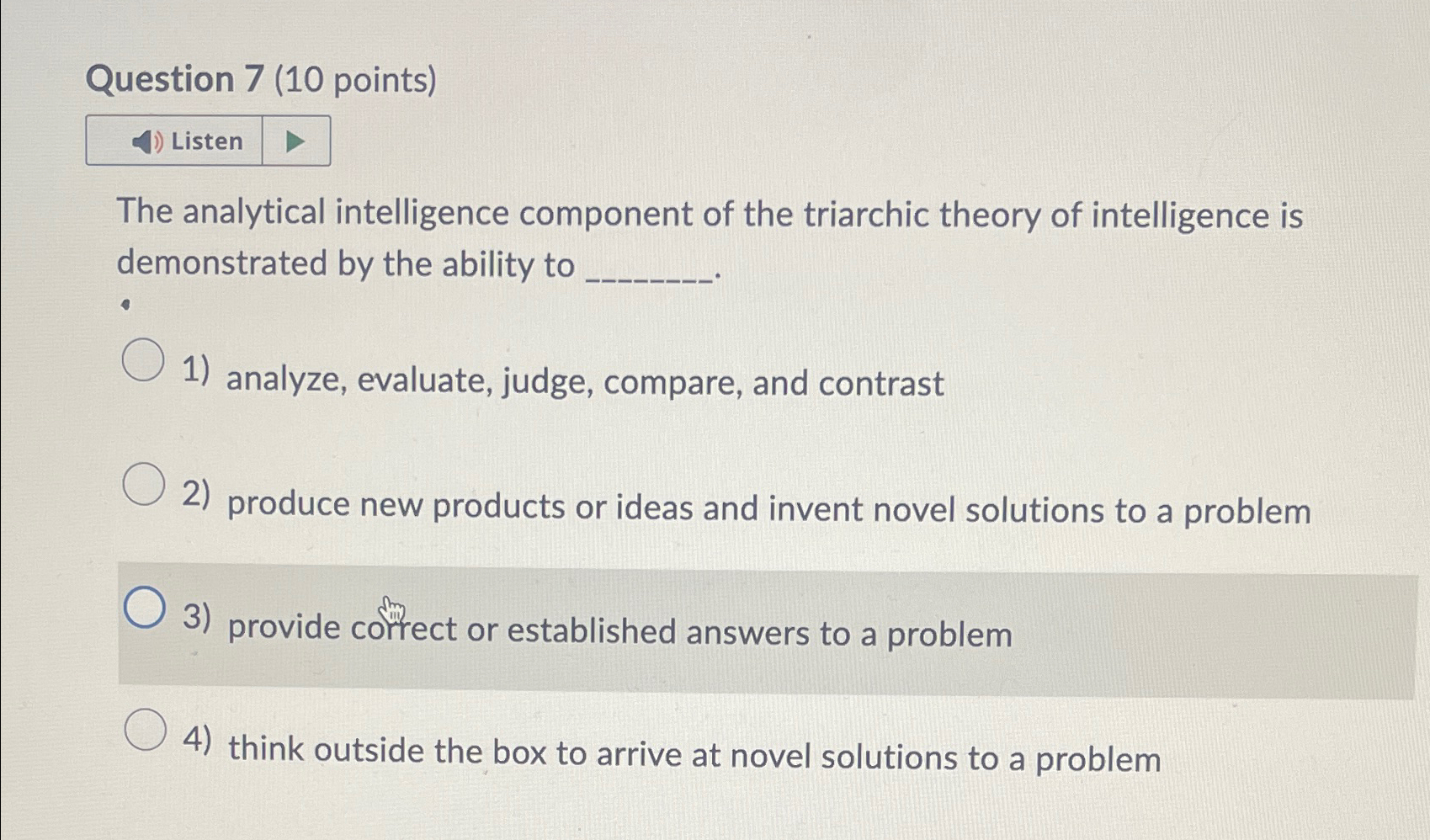 Solved Question 7 (10 ﻿points)ListenThe analytical | Chegg.com